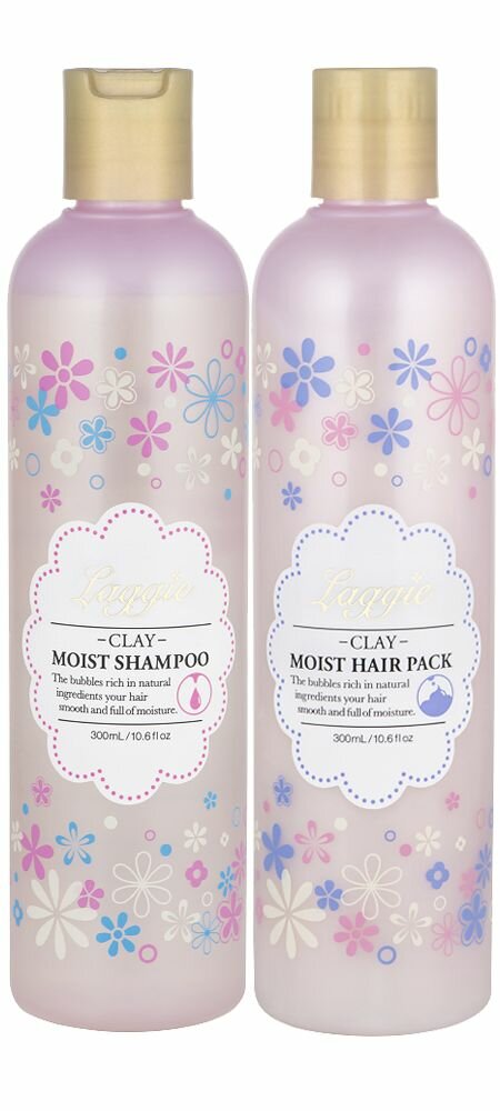 Laggie Clay Moist Набор японский шампунь и маска для восстановления и увлажнения волос
