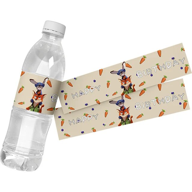 Украшения для дня рождения в стиле «Зверополис» от Disney, воздушные шары, баннеры, посуда, украшения для тортов, товары для вечеринок и фестивалей, товары для детских праздников