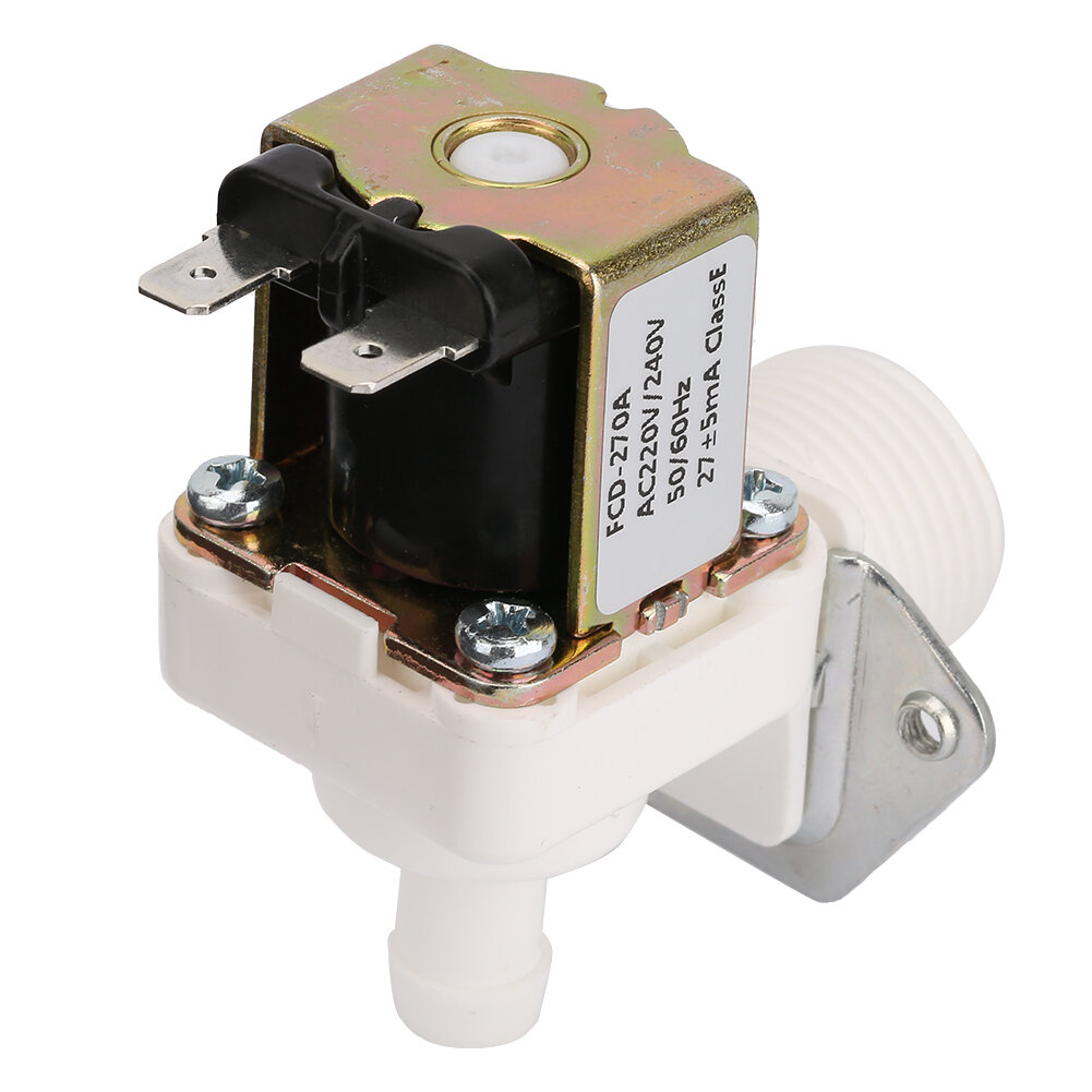 Solenoid Valve, 3/4 Thread Electric Plastic Light Weight for Industrial Supplies Equipment