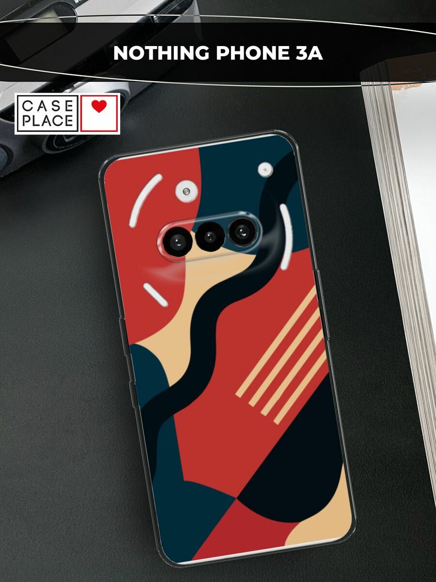 Чехол на Nothing Phone 3a / Нотинг Фон 3а с принтом Абстрактные линии