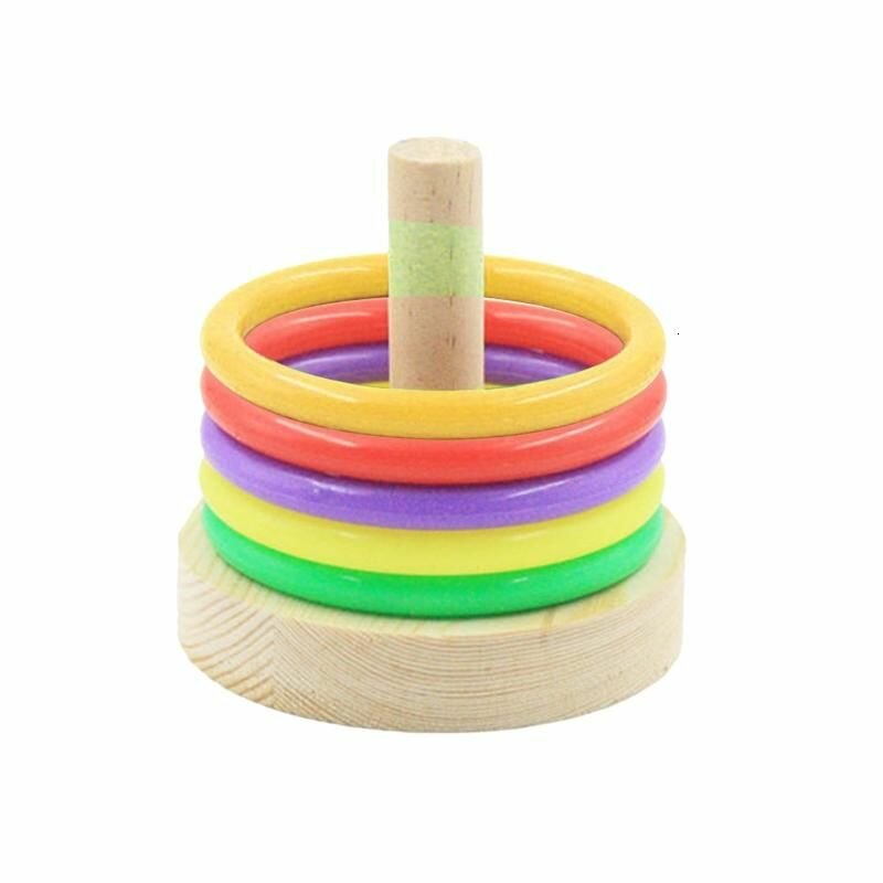 Деревянная платформа с кольцами для попугаев, - L