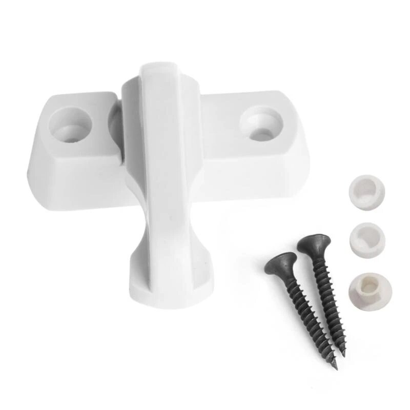 Белый пластиковый оконный замок OOTDTY