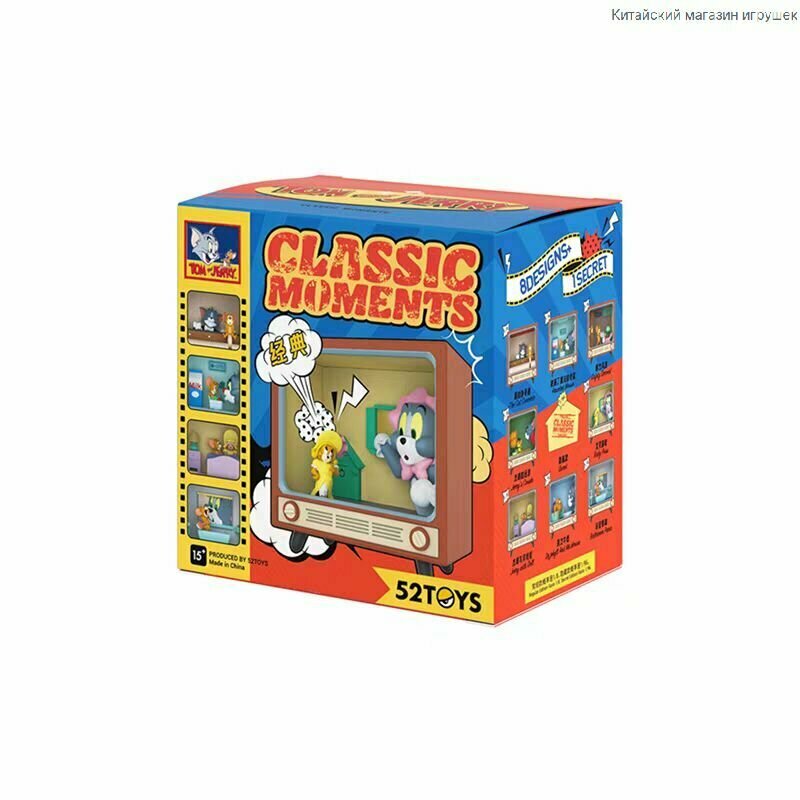 52TOYS-TOM and JERRY Figures/Tom и Jerry Классические Моменты Серия Фигурки, Изысканный подарок,9cm