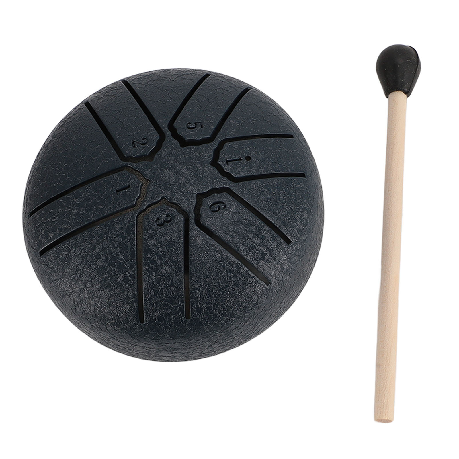 3-дюймовый стальной язычковый барабан, 6 тонов, мини-барабан для медитации, оздоровления тела и разума, йоги, ударный инструмент, темно-синий.