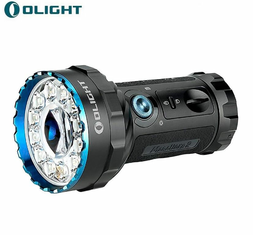 Мощный фонарь Olight Marauder 2 Black, 800 метров, 14000 люмен (Комплект)