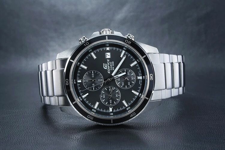 Наручные часы CASIO, черный, серебряный — фото 1