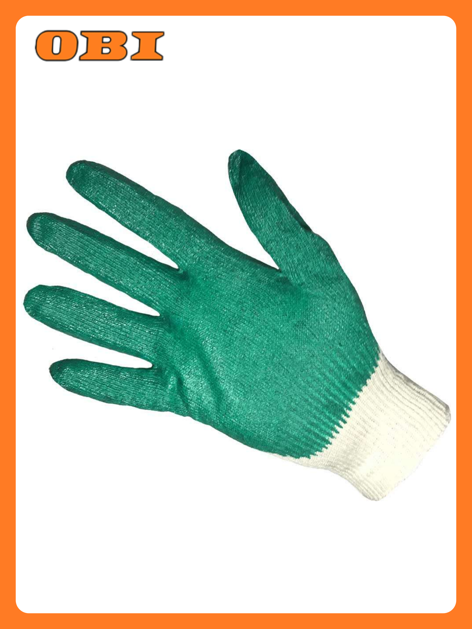 Перчатки Sapphire, латексные, одинарный облив, зеленые, универсальные, 1 пара