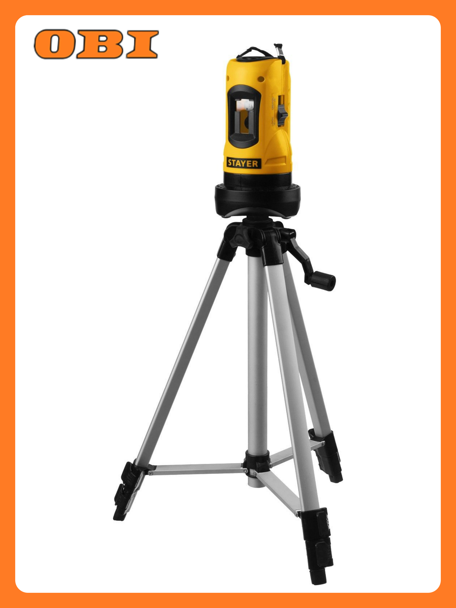 Нивелир лазерный STAYER SLL-2 с штативом и кейсом, красный луч, крест