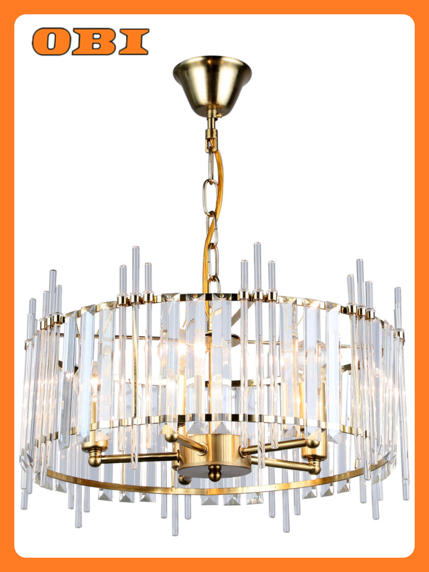 Люстра De City Арман, 5 ламп, E14, 300 Вт, IP20, регулировка высоты