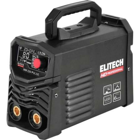 Сварочный аппарат Elitech WM 220 Pulse инвертор MMA, TIG-Lift 7.5кВт