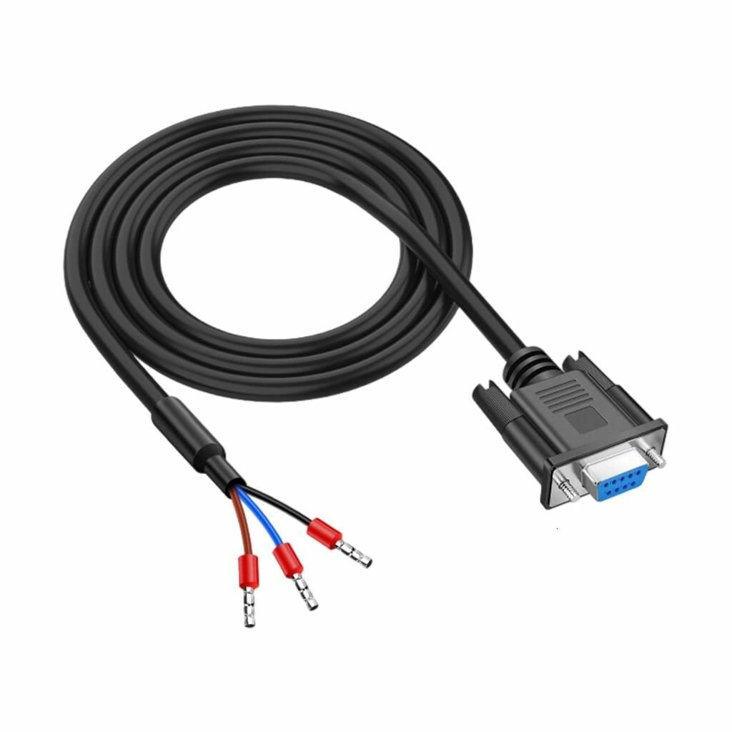 9-контактный кабель DB9s Female для связи RS232, передача данных по 3 жилам, 1m