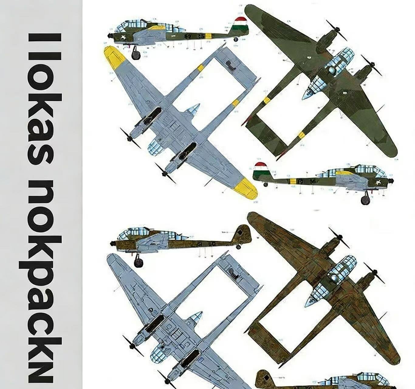 Модель самолета GWH S4820 | 1/48 Германия Fw189A "Стриж" | Лимитированная версия 3 в 1 — фото 1
