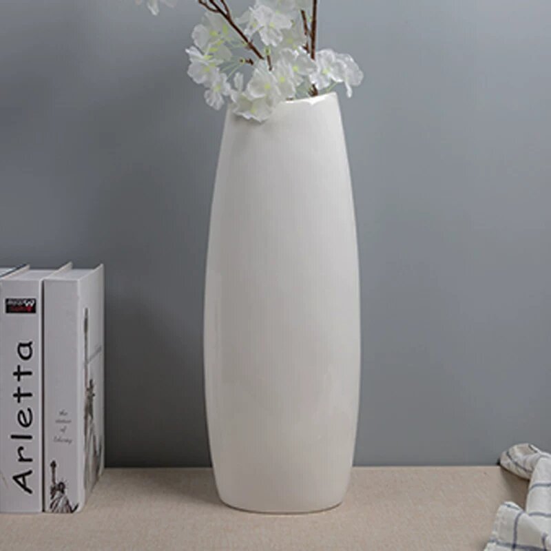 Бамбуковая ваза для фэн-шуй, композиция из цветов, напольная ваза для счастливого бамбука, керамическая ваза, простой