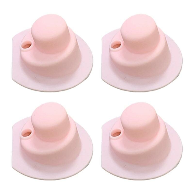 4 силиконовые прокладки для термосов, Светло - розовый