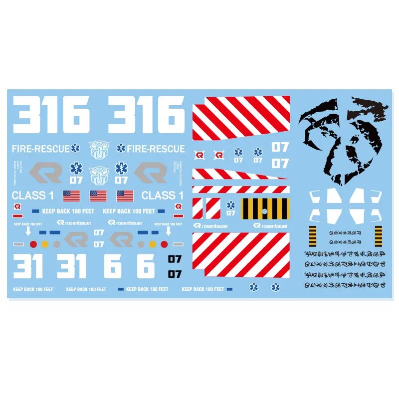 Набор наклеек для фигурки SS61 Sentinel Prime