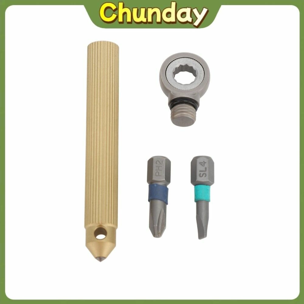 Набор отверток EDC с латунной ручкой, карманный инструмент для наружного использования.