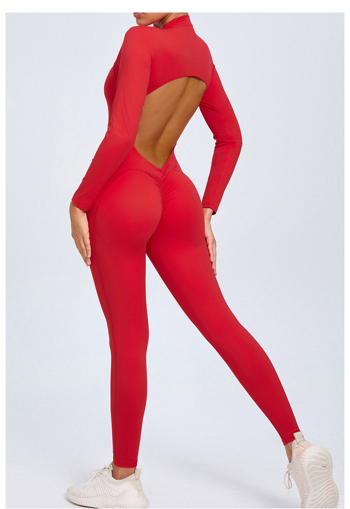 Одежда для йоги, спортивная одежда для фитнеса, накладки на грудь, колготки, красный, 46/L