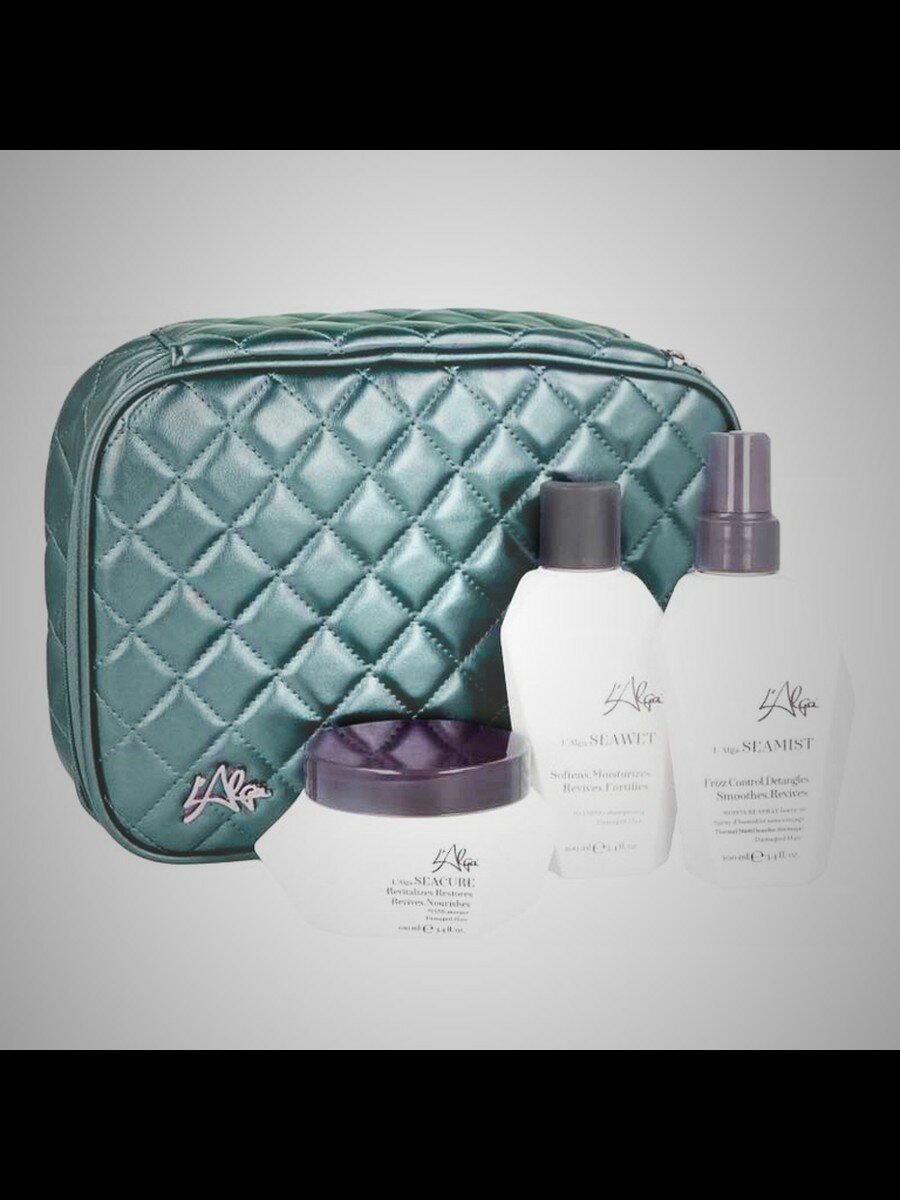 L'alga Beaty Bag, Дорожный набор «Термозащита волос со спреем» в косметичке