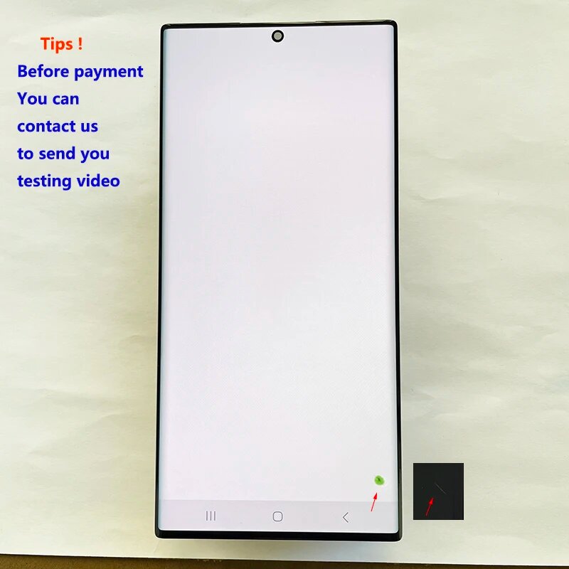 SUPER AMOLED S908 ЖК-дисплей для Samsung S22 Ultra 5G S908B S908U дисплей сенсорный 208--Black Frame