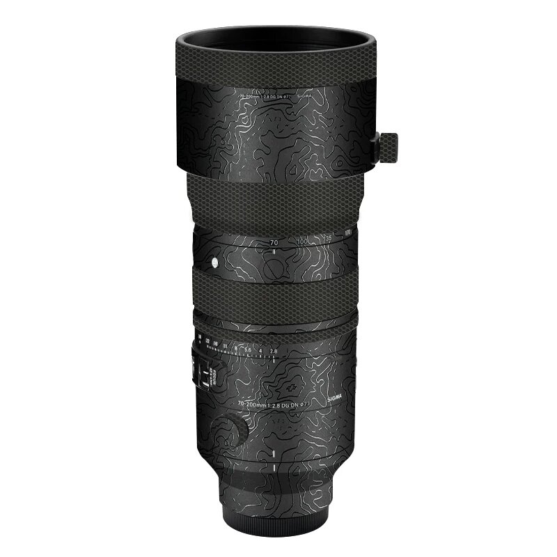 Контурная черная пленка для защиты объектива Sigma 70-200mm f/2.8 DG DN, совместимость с Sony E/L Mount