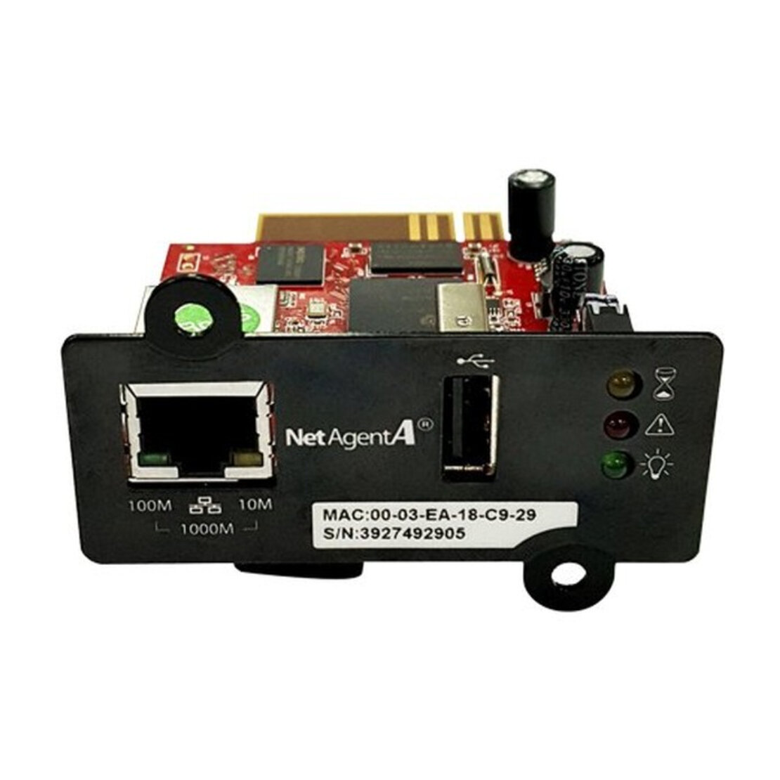 Powercom DA 807 (with USB port) SNMP, RJ-45, USB, совместимость с IPv6, красный