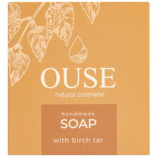 Мыло ручной работы Ouse "Дегтярное мыло с березовой смолой" натуральное, 100 г