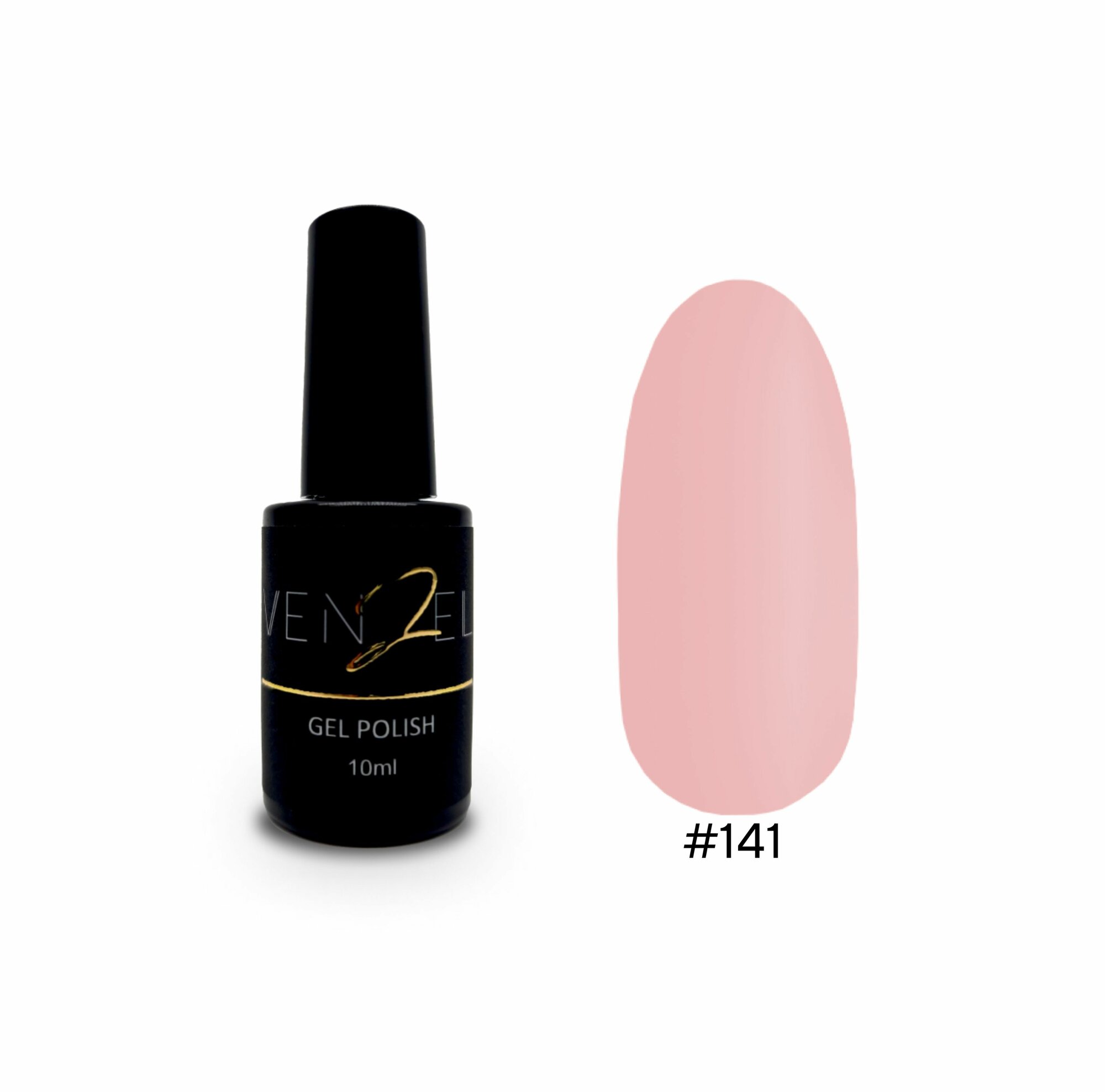 Venzel-141 нюдовый гель-лак для ногтей полупрозрачный 10ml