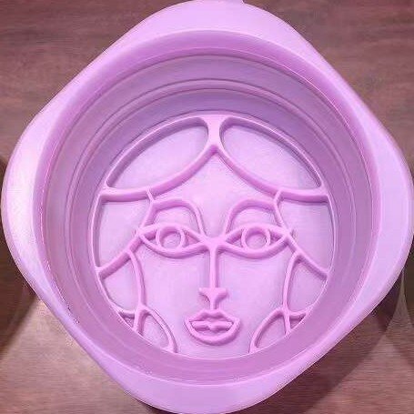 Силиконовая складная ванночка для льда для лица, портативная ванночка для льда, защита от брызг, косметическая ванночка