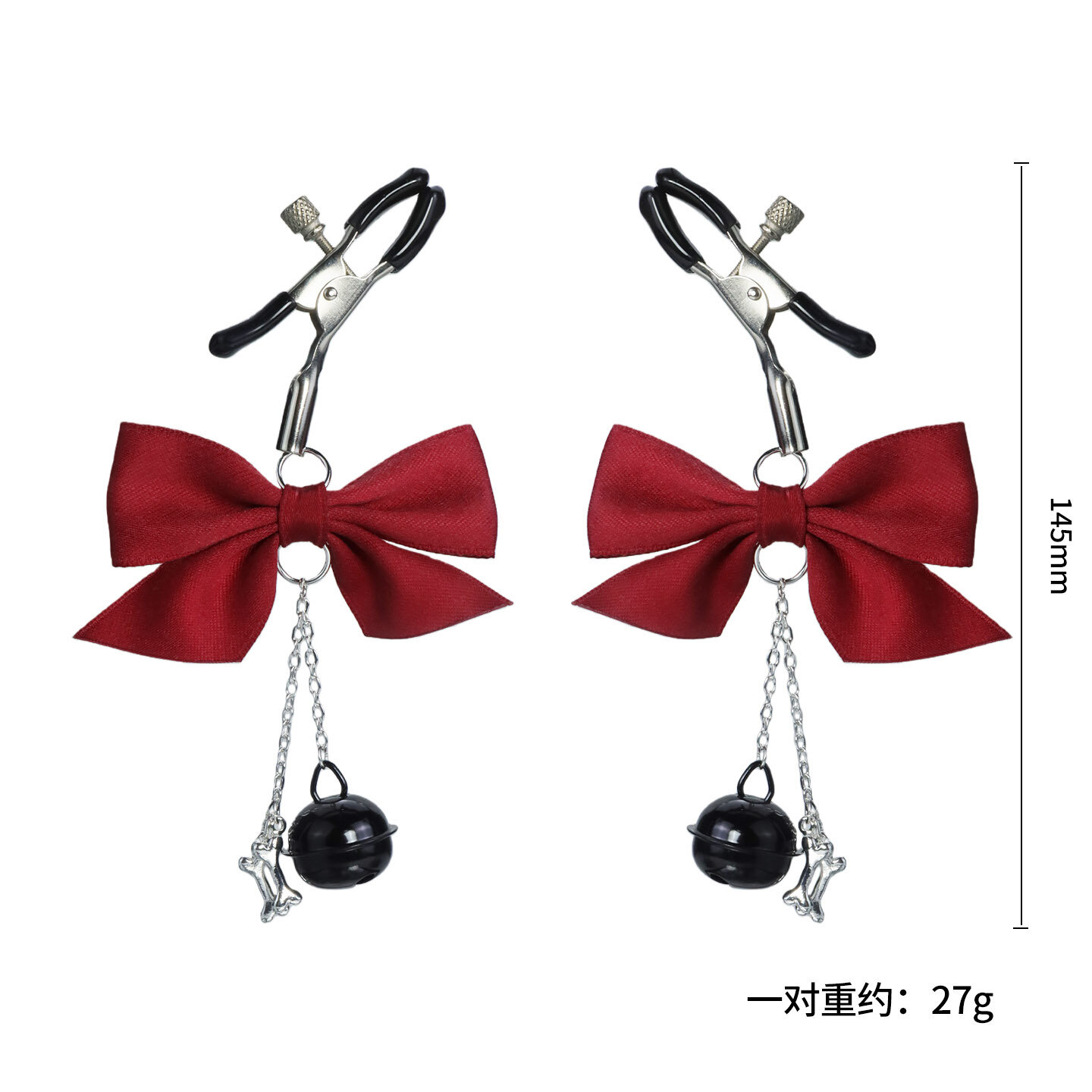 Зажим для сосков с бантиком, колокольчик, женские товары, sm, секс-инструмент, флирт, наказание, соски, анальная