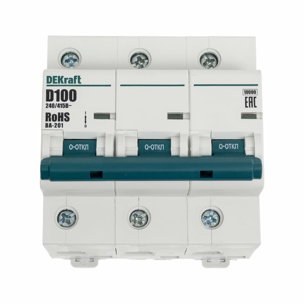 Автомат Dekraft ВА201-3P-100A-D