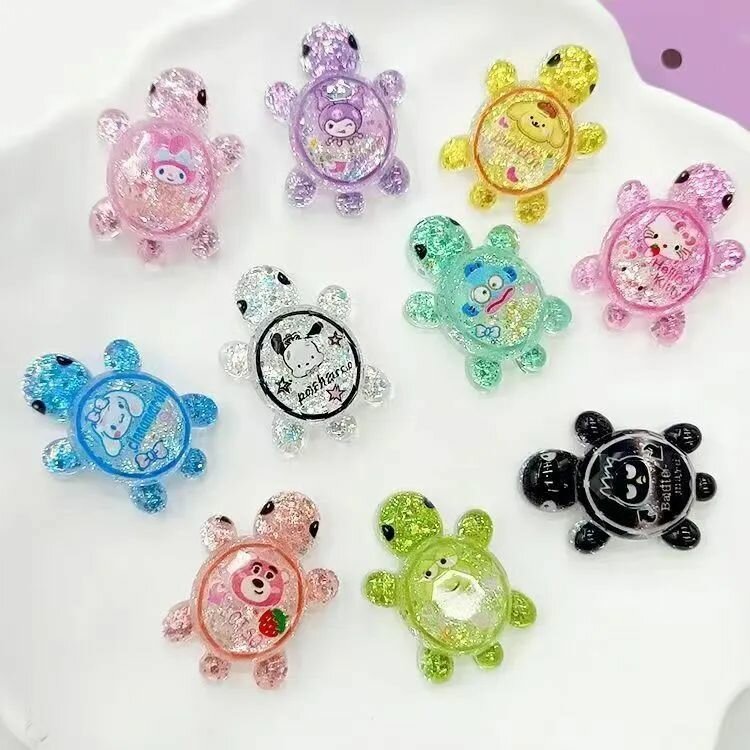 Декоративные кристаллы, Блестящая черепашка, наполнитель для ваз, Для аквариума, сада и декора ваз, 20 штук/32MM*22MM