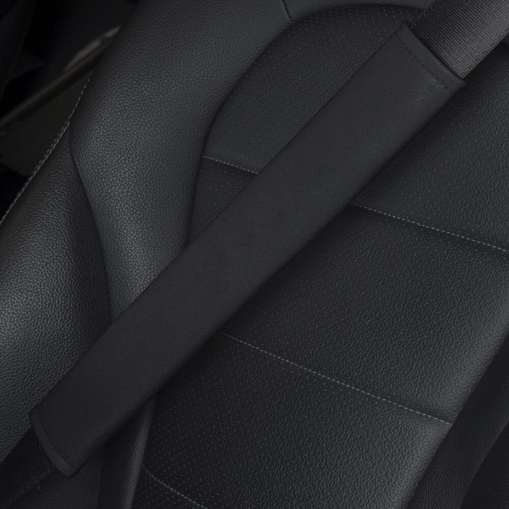 Защитный накладка на плечевой ремень с логотипом Mercedes-Benz, удлиненная кожаная, удобная и дышащая накладка на плечевой ремень