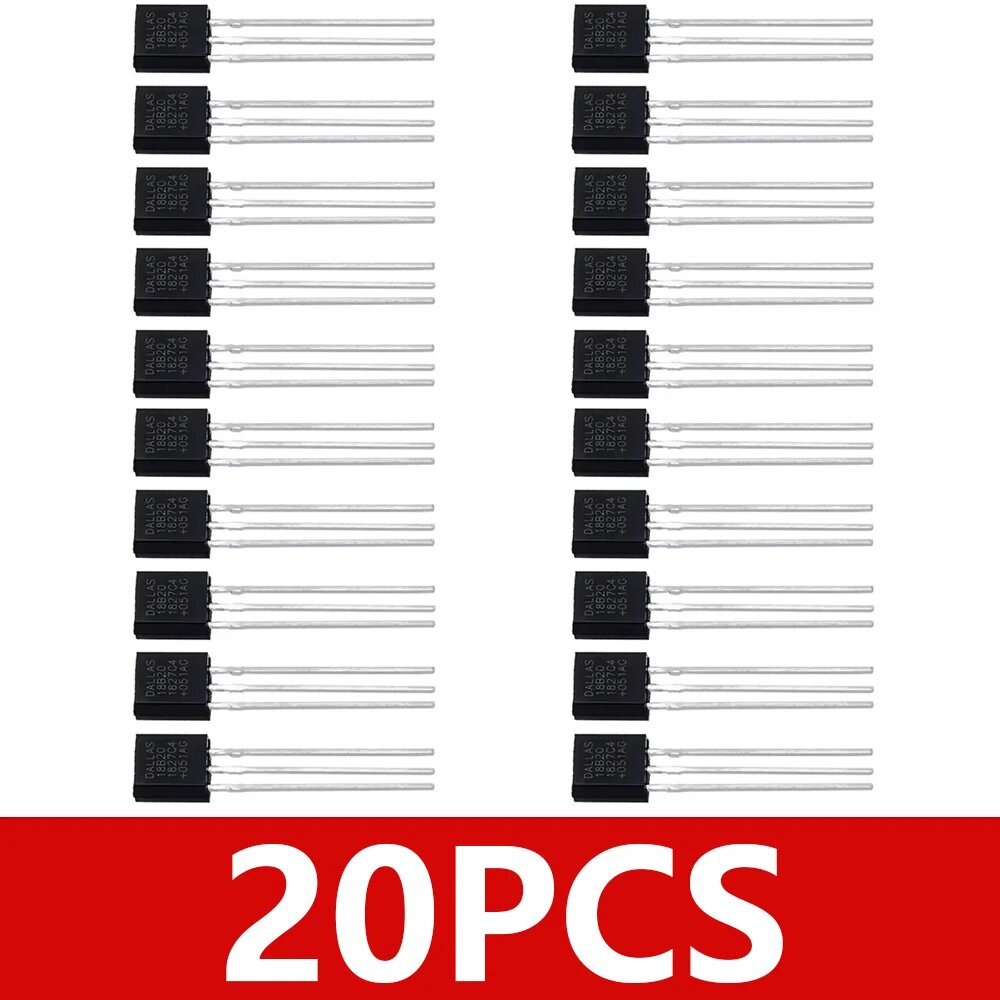 Датчик температуры DS18B20, 20PCS