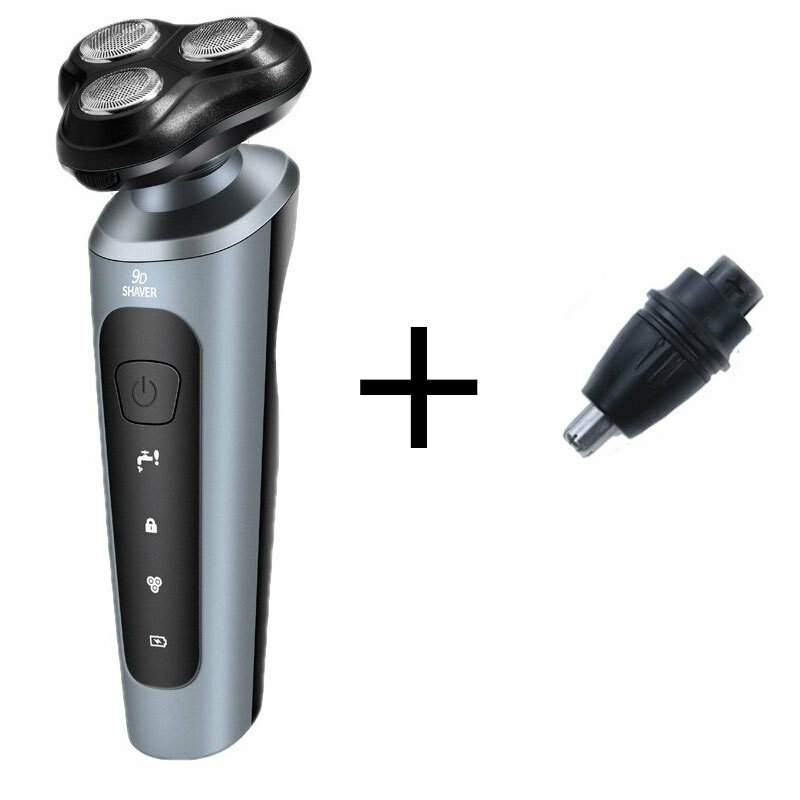 9D Многофункциональная электрическая бритва для всего тела, полностью моющаяся, 3-в-1, USB-заряжаемая автомобильная бритва