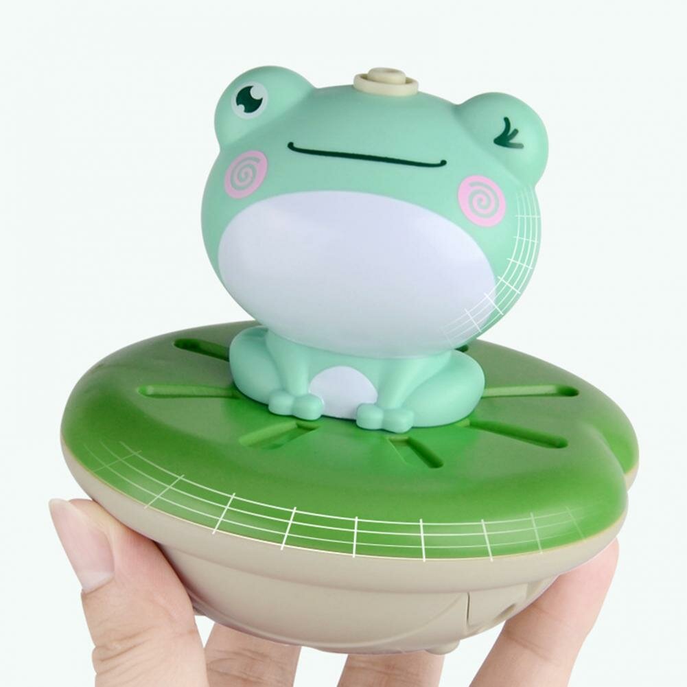 6pcs/Set Электрический Спрей Детская Ванная Игрушки Милая Мультфильм Лагушка Ванна Плавущая Поворачивающаяся Прочные Спрингер Ванная Игрушки Для Детей (Зеленый)