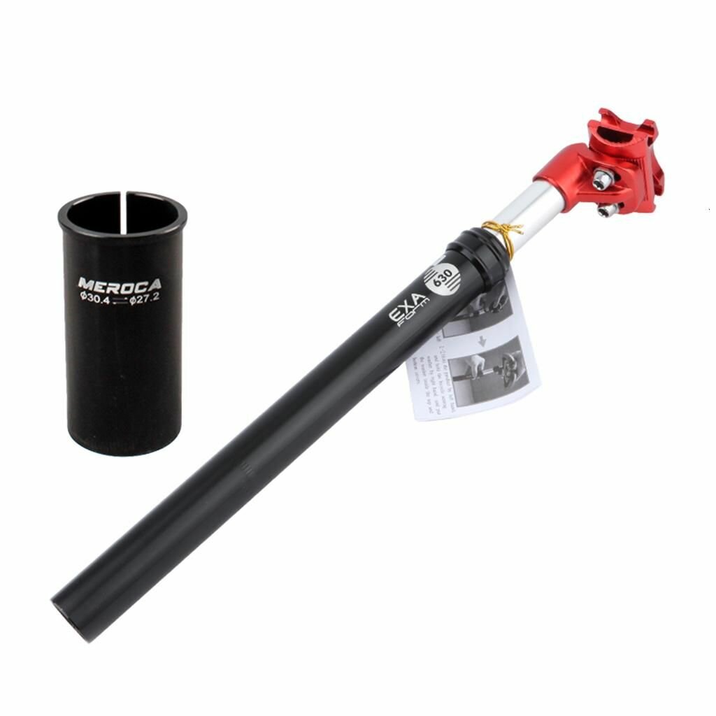 Амортизационный подседельный штырь для велосипеда, красный - E