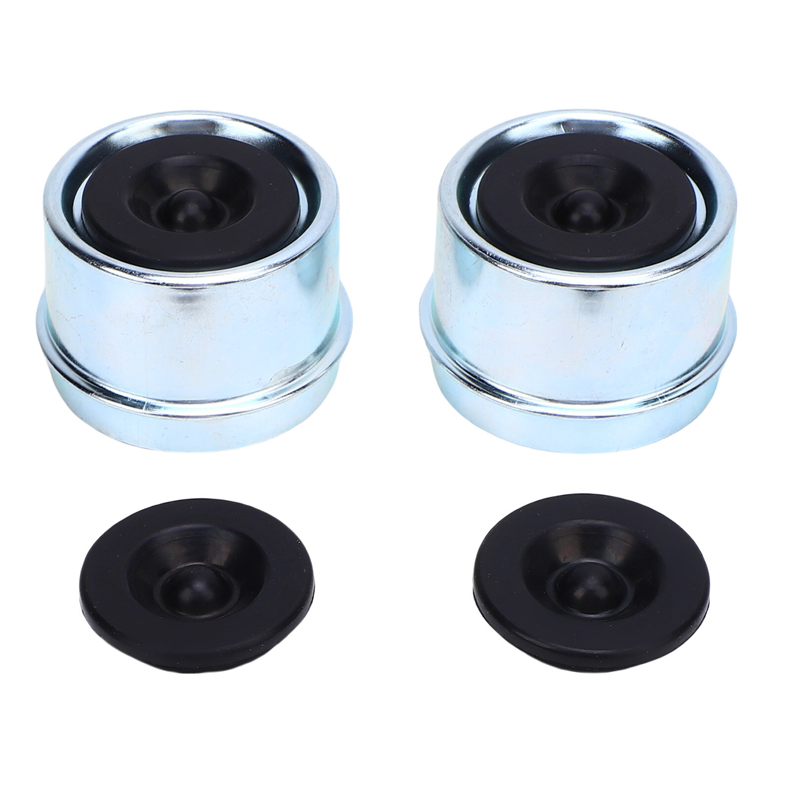 2 шт. пылезащитные колпачки для осей прицепа диаметром 1,98 дюйма, колпачки для колесных дисков, смазочные крышки с 2 дополнительными резиновыми заглушками, замена для прицепов Dexter грузоподъемностью от 2000 до 3500 фунтов.