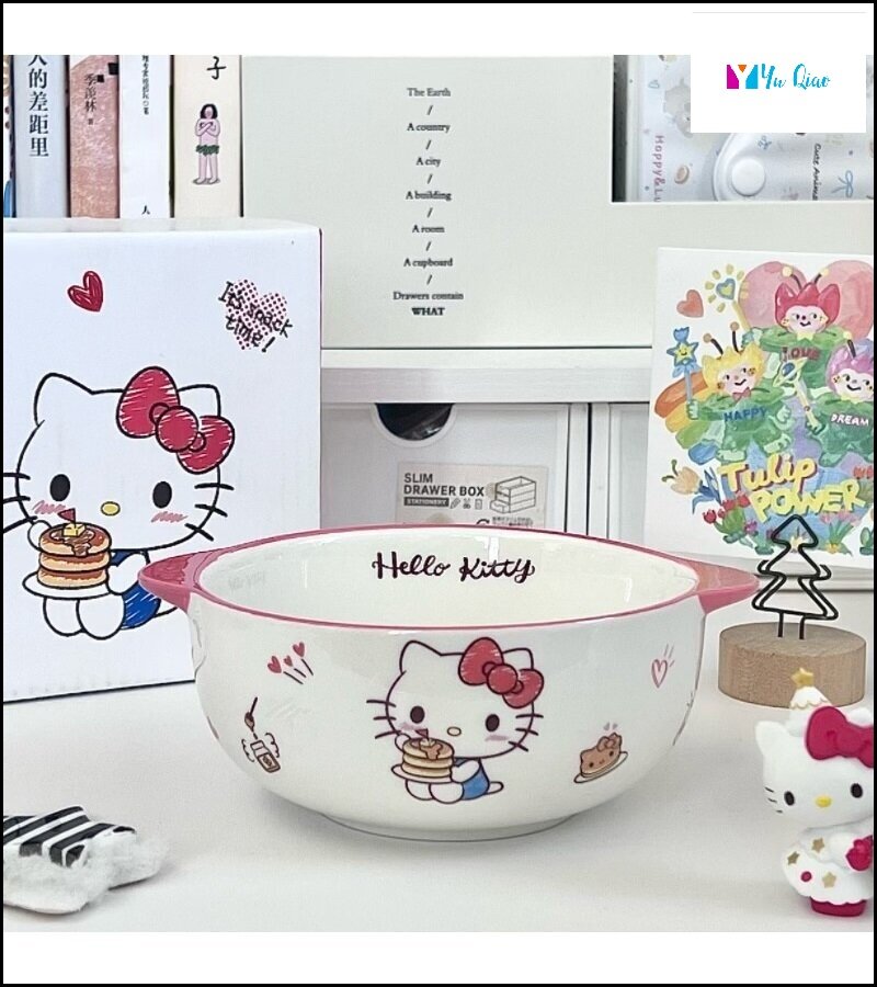 Эксклюзивная детская тарелка для супа Sanrio с мультяшным декором, керамическая чаша Куломи