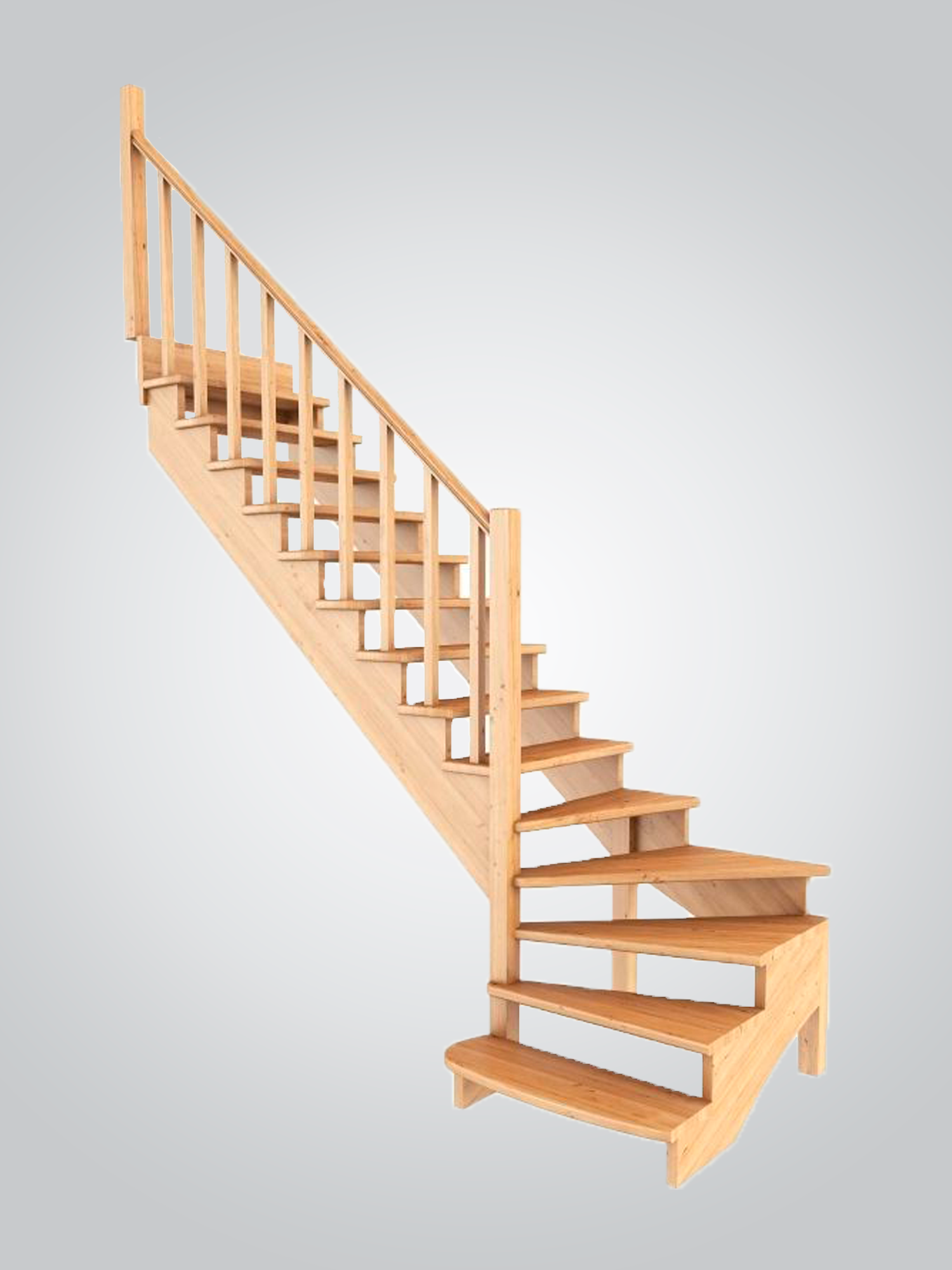 Лестница на второй этаж К-001м/7 Левая