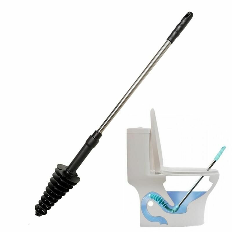 Плунжер для прочистки унитаза, Черный