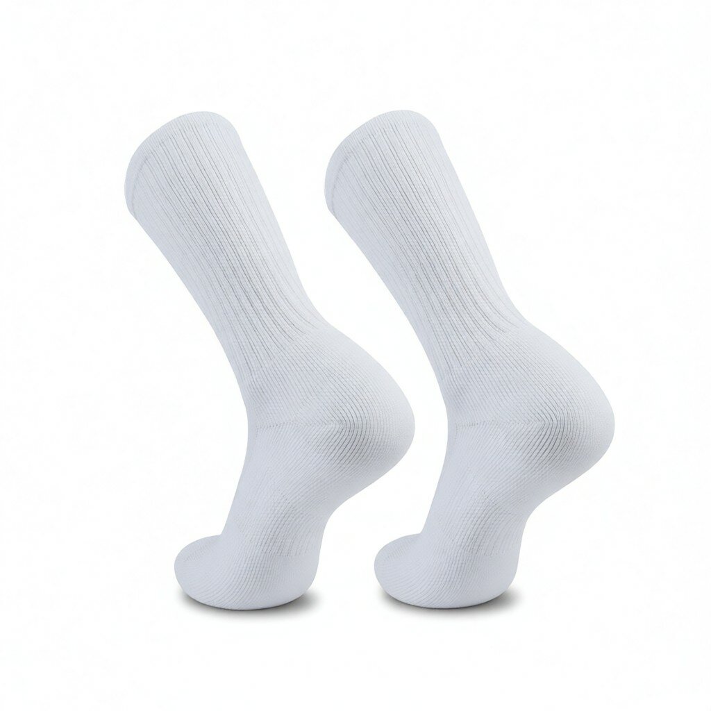 Носки спортивные высокая эластичность футбольные носки с антискользящим грипом для мужчин и женщин размер 39-46 для спорта футбол баскетбол бег черный белый 1 пара