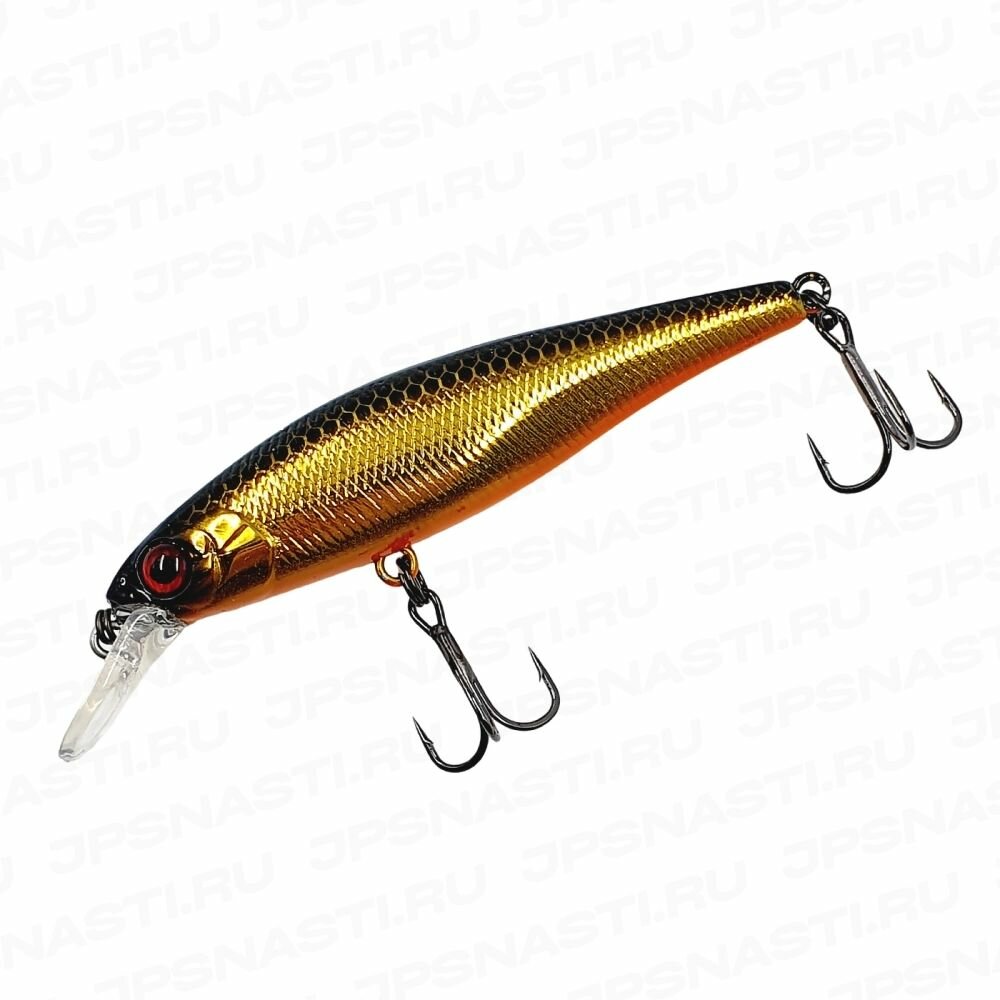 Универсальный японский воблер для рыбалки Jackall Squad Minnow 65, 5.8 г, hl gold black / Рыболовные приманки для ловли хищника / Воблеры на щуку