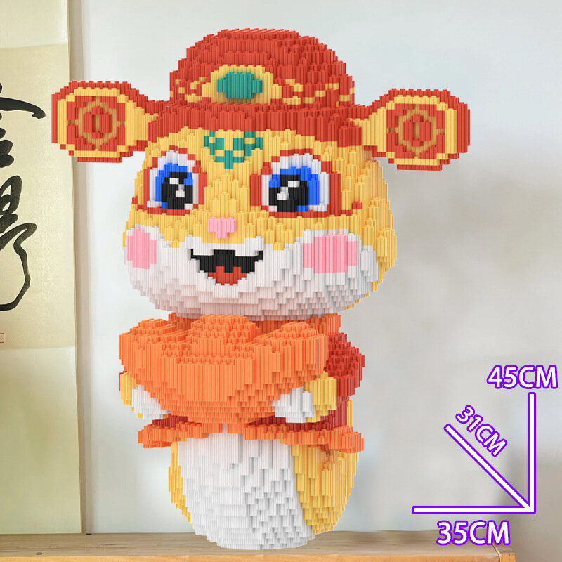 Совместимо с LEGO Новый Счастливый Кот Мелкие Частицы Обучающая Сборка Игрушка Пазл Орнамент для Взрослых и Детей Подарок на День Рождения