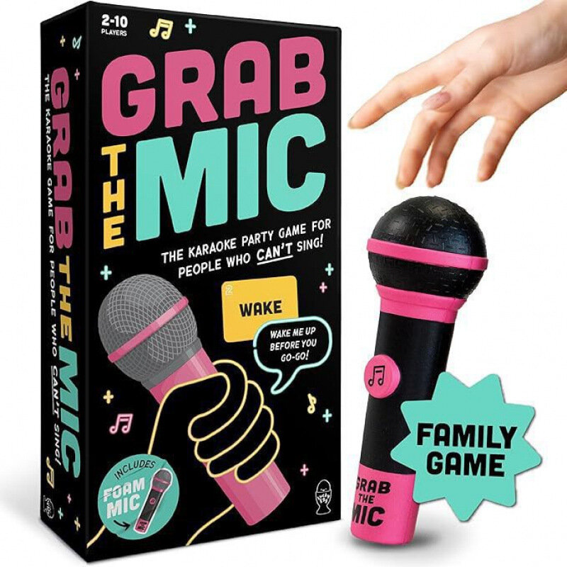Игра Grab the Mic для настольного развлечения, интерактивная вечеринка с микрофоном и распознаванием музыки