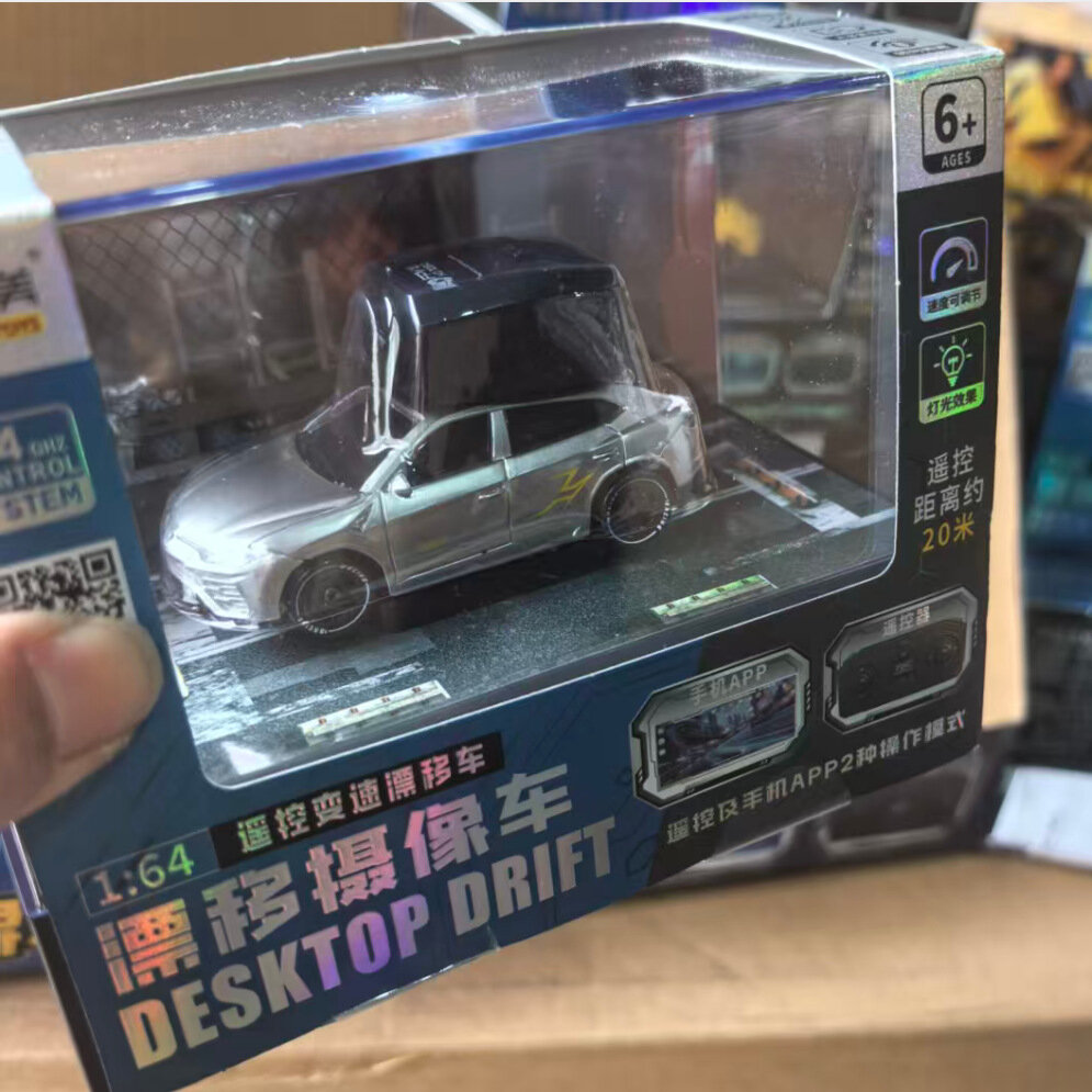 Горячая распродажа SG: Новинка 1:64, радиоуправляемая машина из сплава с камерой, может снимать, управление через мобильный телефон, модель дрифт-кара с двойным пультом управления