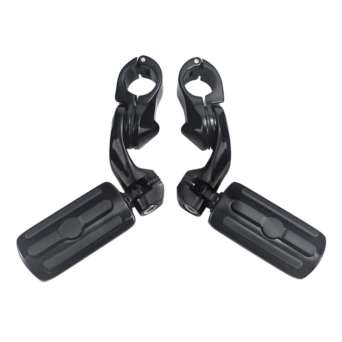 Подножки мотоцикла черные, зажим 1,25" для Harley Davidson