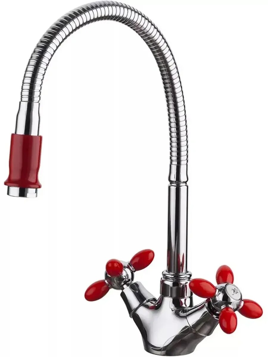 Смеситель на кухню с гибким изливом