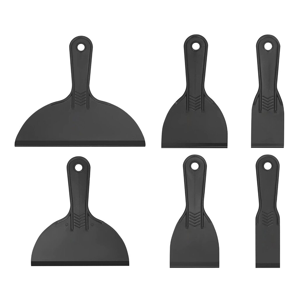 6 Упаковок Пластиковых Шпателей для Различного Применения Набор Шпателей для Шпаклевки Набор Инструментов для Шпаклевки из 6 Пластиковых Скребков для Краски