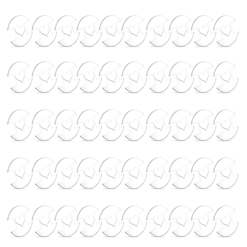 50 шт. акриловые кнопки для шляп, 20 мм