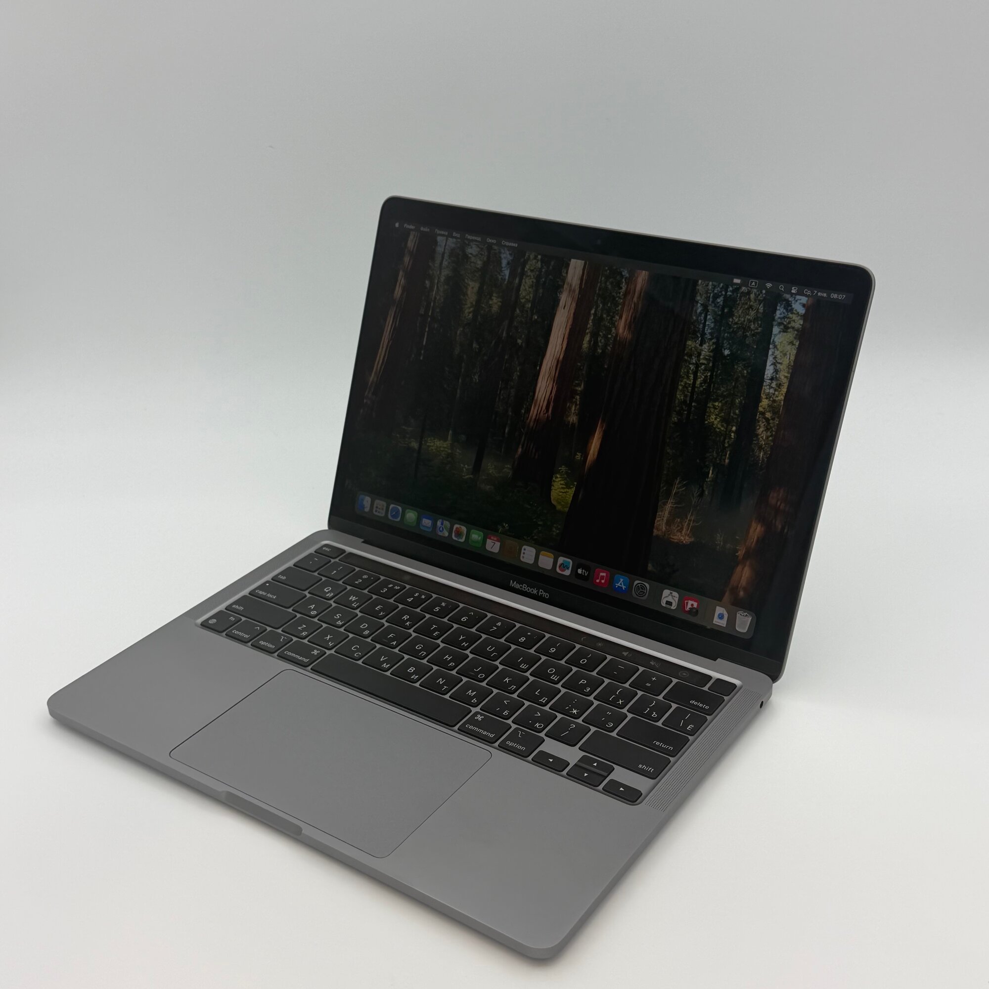 13.3" Ноутбук Apple MacBook Pro 13 Late 2020 2560x1600, Apple M1 3.2 ГГц, RAM 8 ГБ, DDR4, SSD 256 ГБ, Apple graphics 8-core, macOS, серый космос, русская раскладка